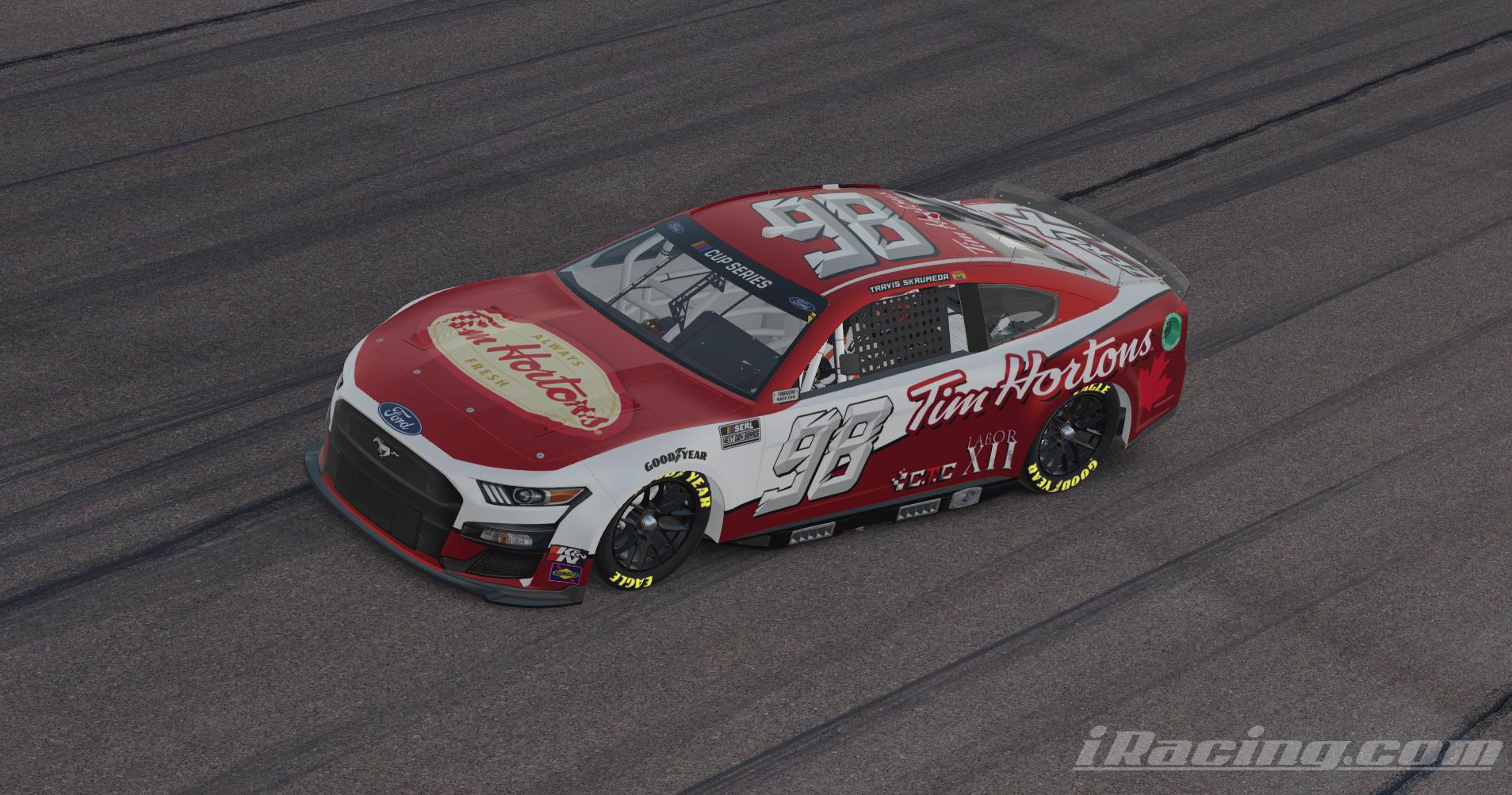 Tim Hortons #98 Next Gen Ford Mustang by Justin Lumpkin - Trading Paints