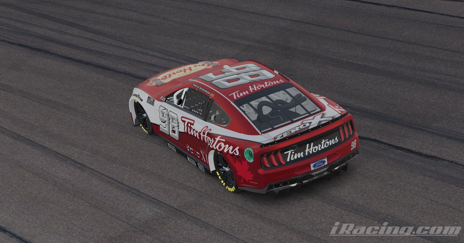 Tim Hortons #98 Next Gen Ford Mustang by Justin Lumpkin - Trading Paints