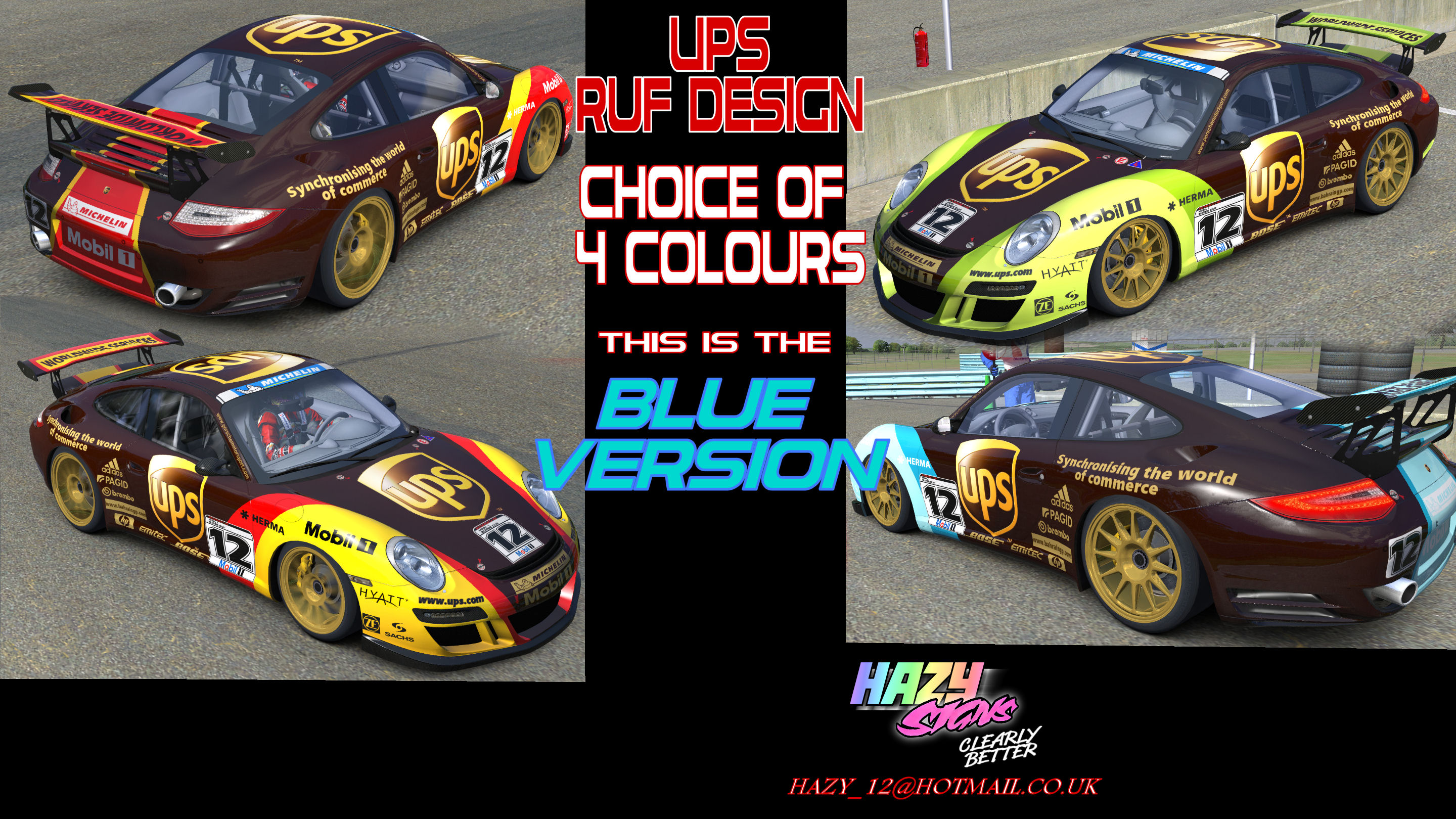 UPS- RUF - BLUE by Carl Heighes - Trading Paints
