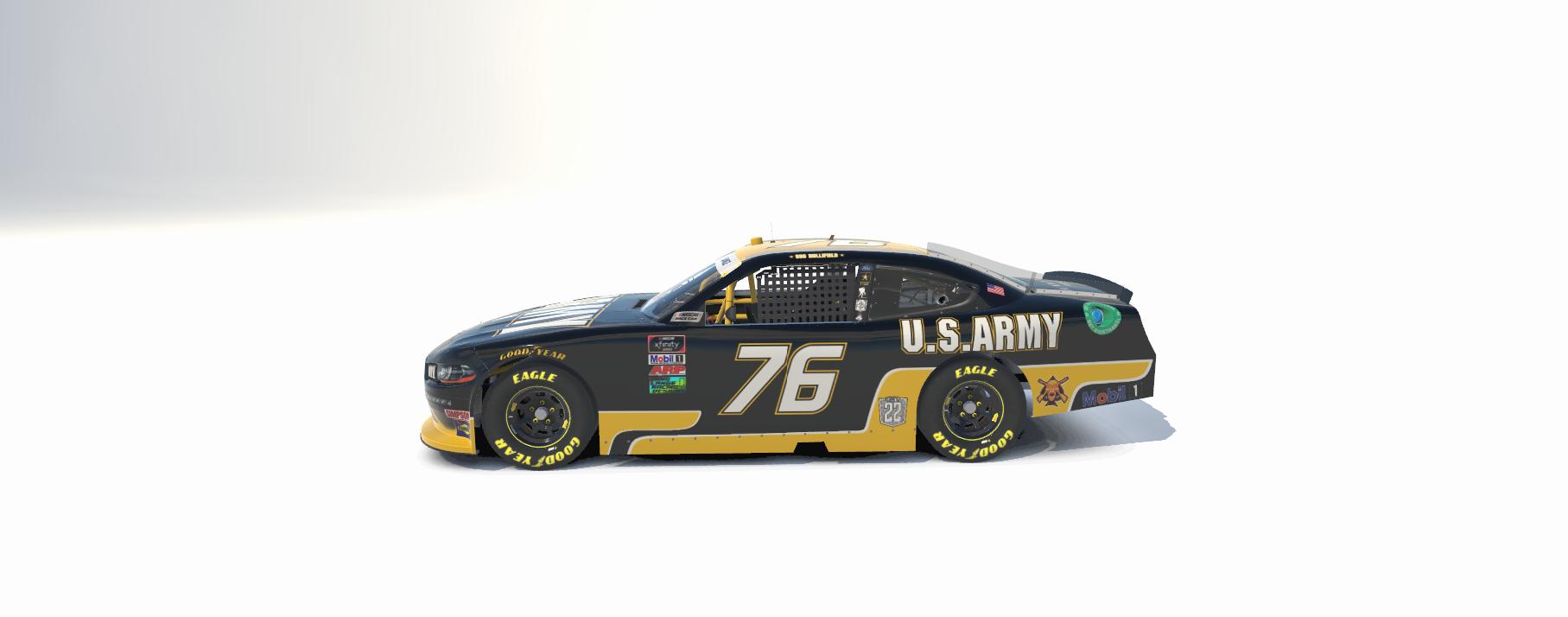 #76 U.S. Army Ford Mustang by Adam D Lange - Trading Paints