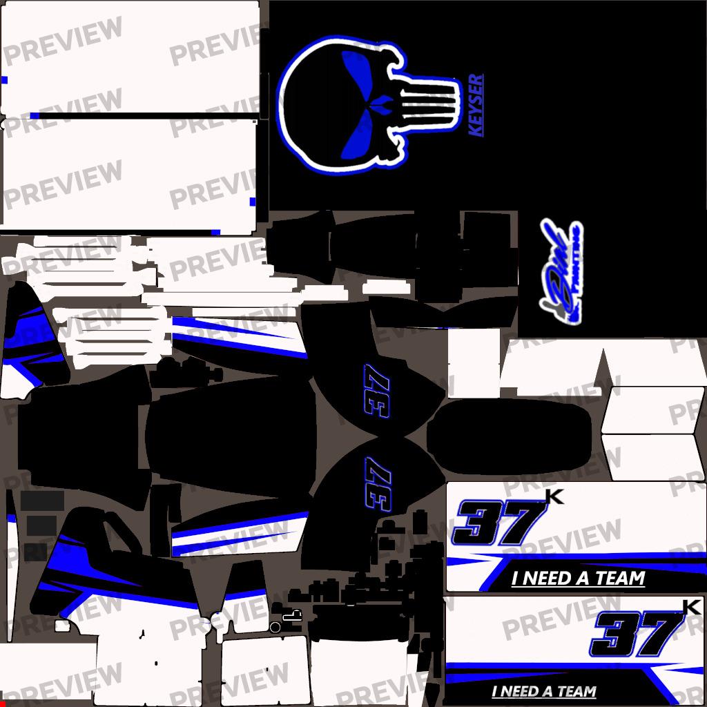 white and blue by Jamison Watson - Trading Paints