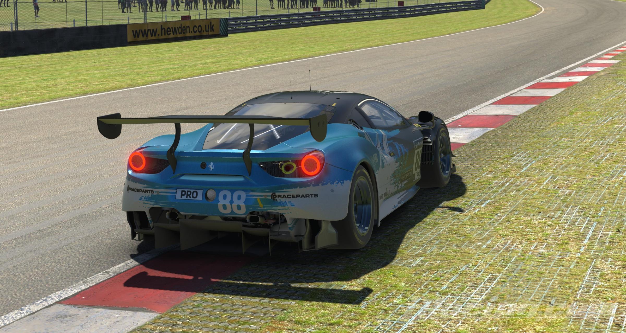 Monster Energy Hydro Blue Ferrari GT3 Evo by Neil A Bateman - Trading ...