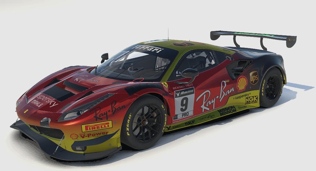 F1 2021 inspired paint Ferrari 488 GT3 Evo 2020 by Brett Fisher2 ...