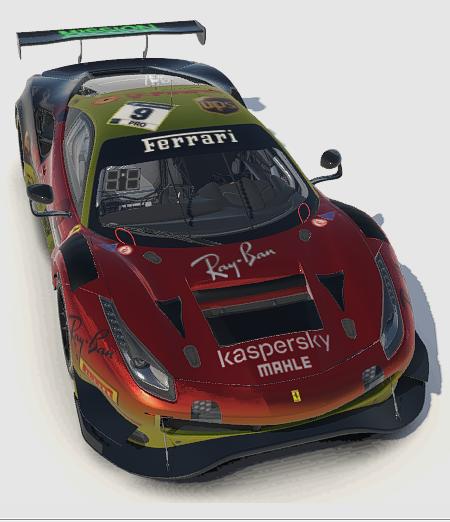 F1 2021 inspired paint Ferrari 488 GT3 Evo 2020 by Brett Fisher2 ...