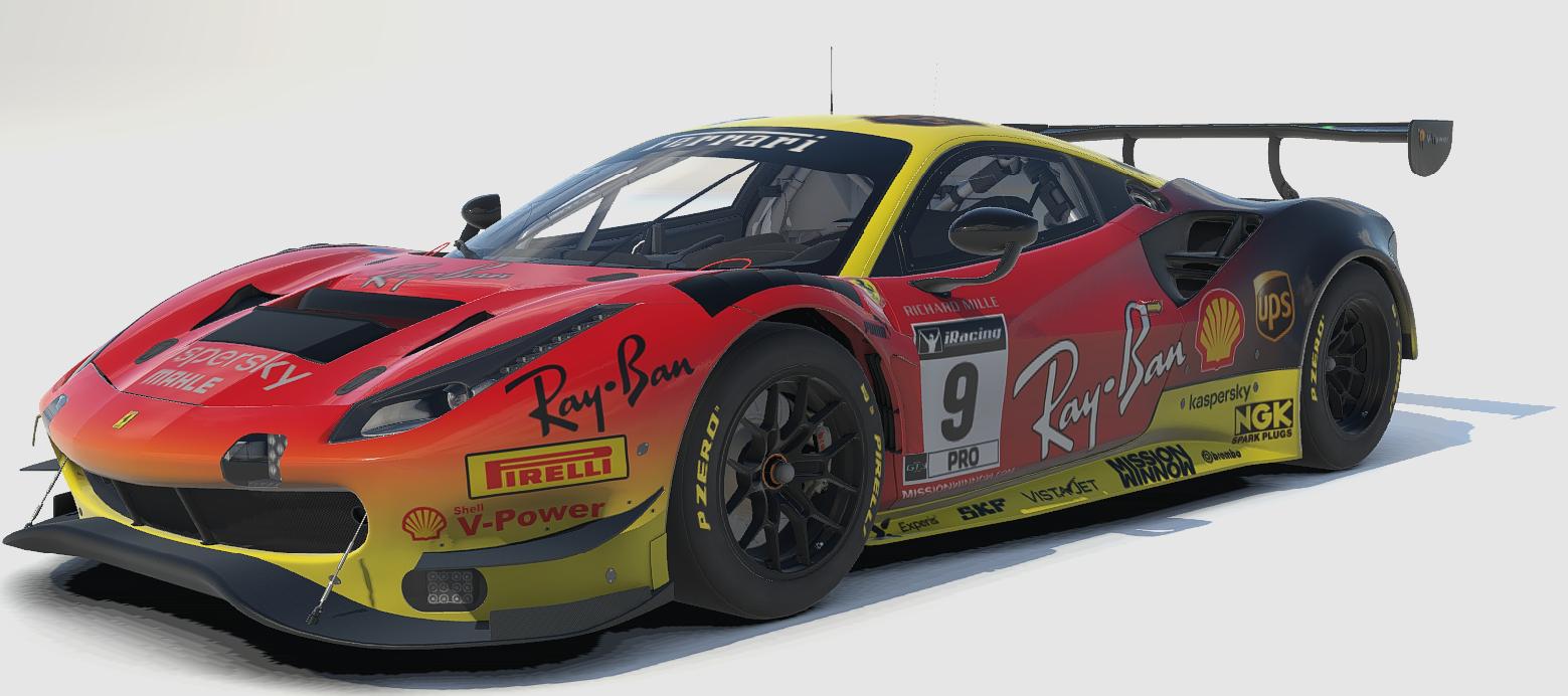 F1 2021 inspired paint Ferrari 488 GT3 Evo 2020 min spec map by Brett ...