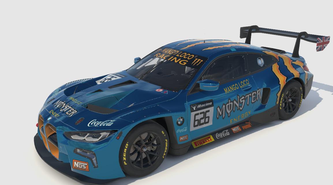 Monster Energy - Mango Loco Racing - BMW M4 GT3 by Ryan R. - Trading Paints