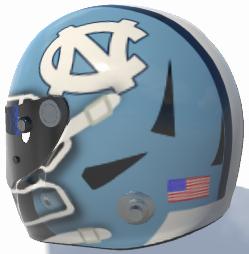 UNC Tar Heels Helmet by Title Town Designs by Wes F. - Trading Paints