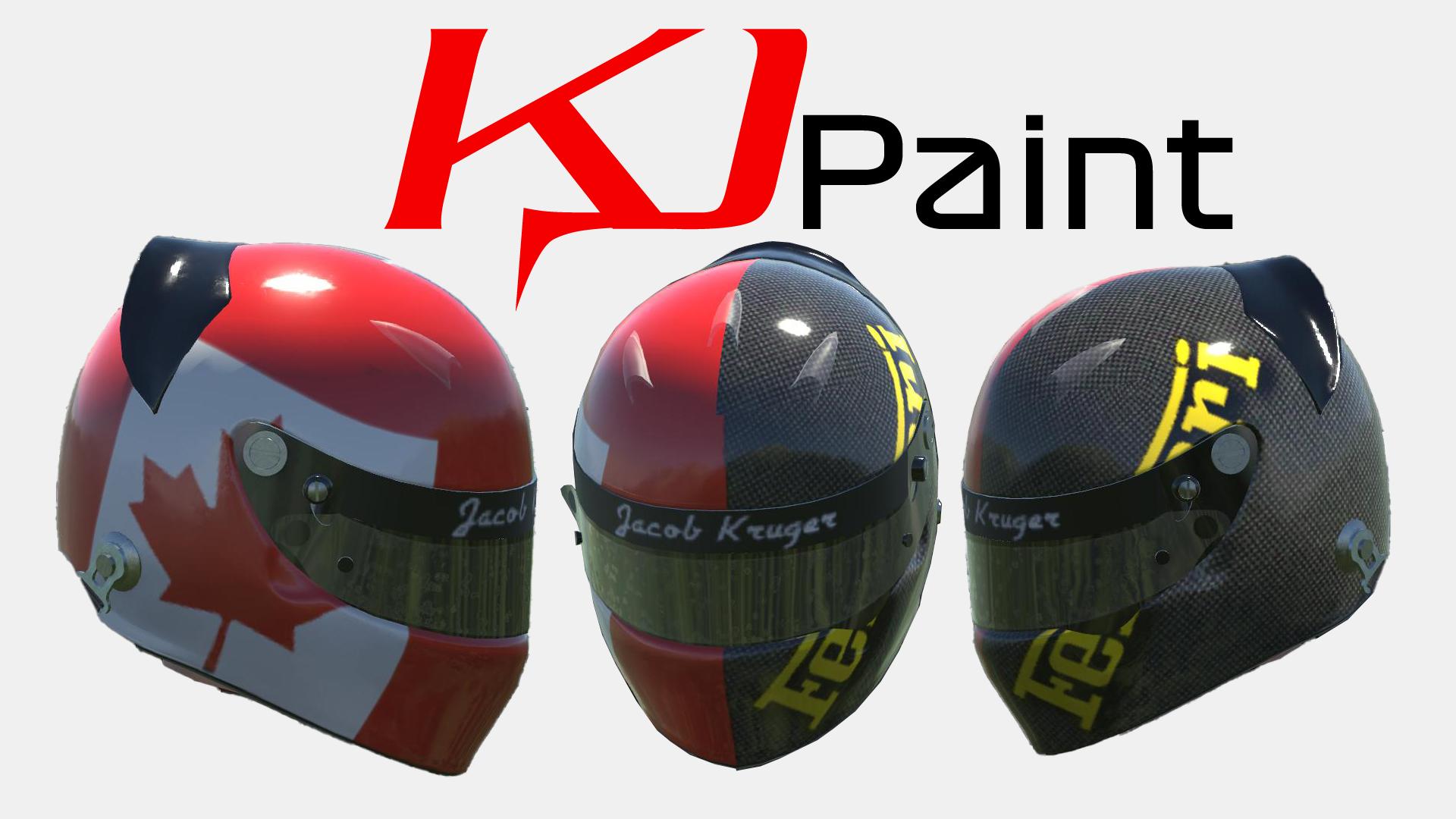 Custom helmet for Jacob Kruger by Kimber Jansen - Trading Paints