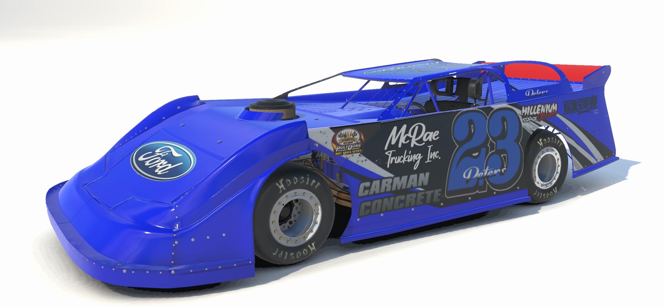 Dirt Late Model chris peters 23 by Brenda Doell - Trading Paints