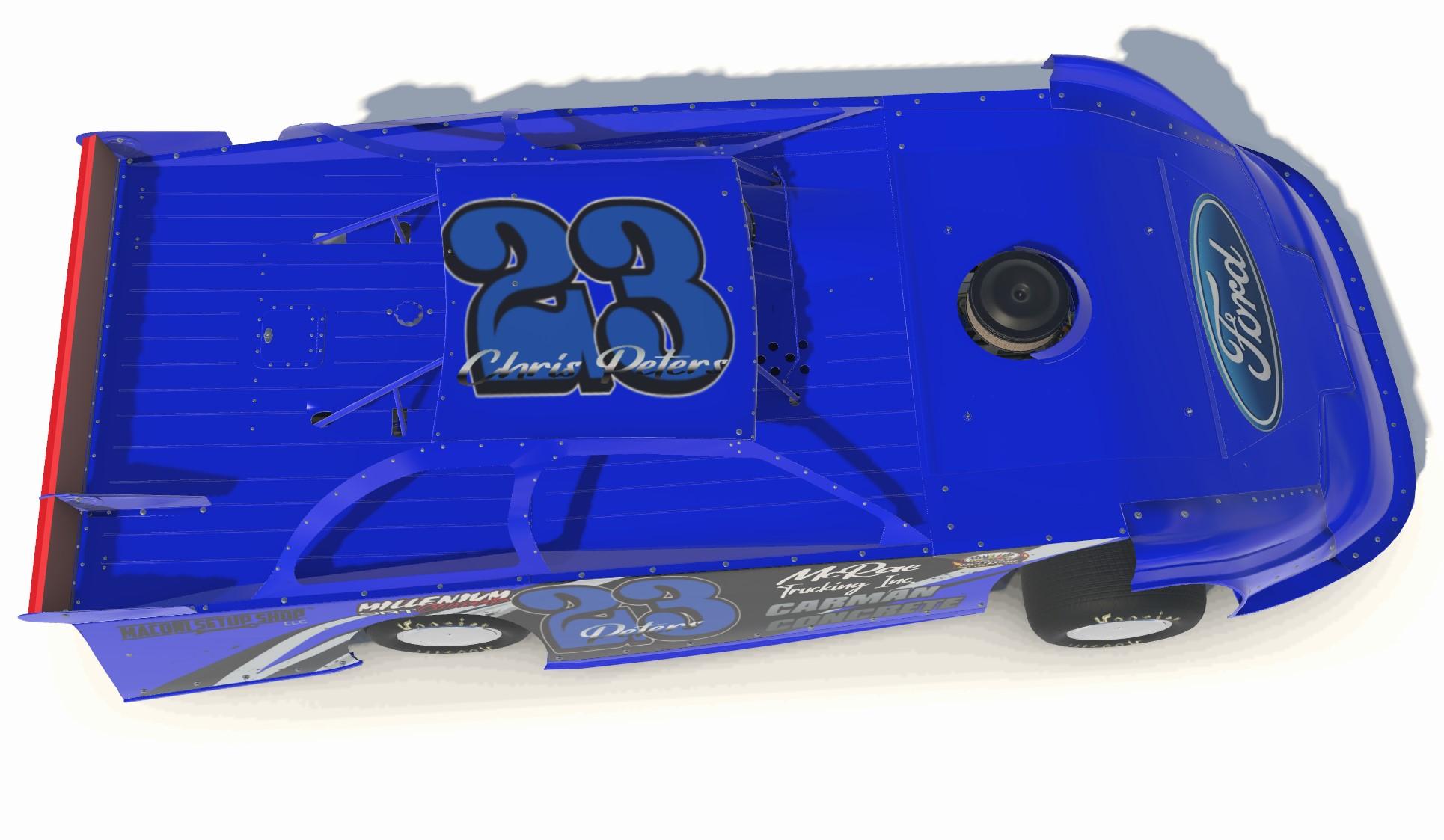 Dirt Late Model chris peters 23 by Brenda Doell - Trading Paints