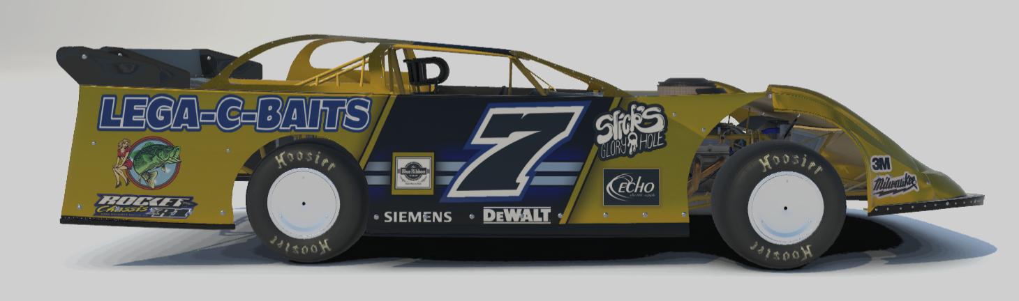 Austin Eslick Lega C Baits Dirt Late Model - Limited by Steven Ayers Jr - Trading Paints