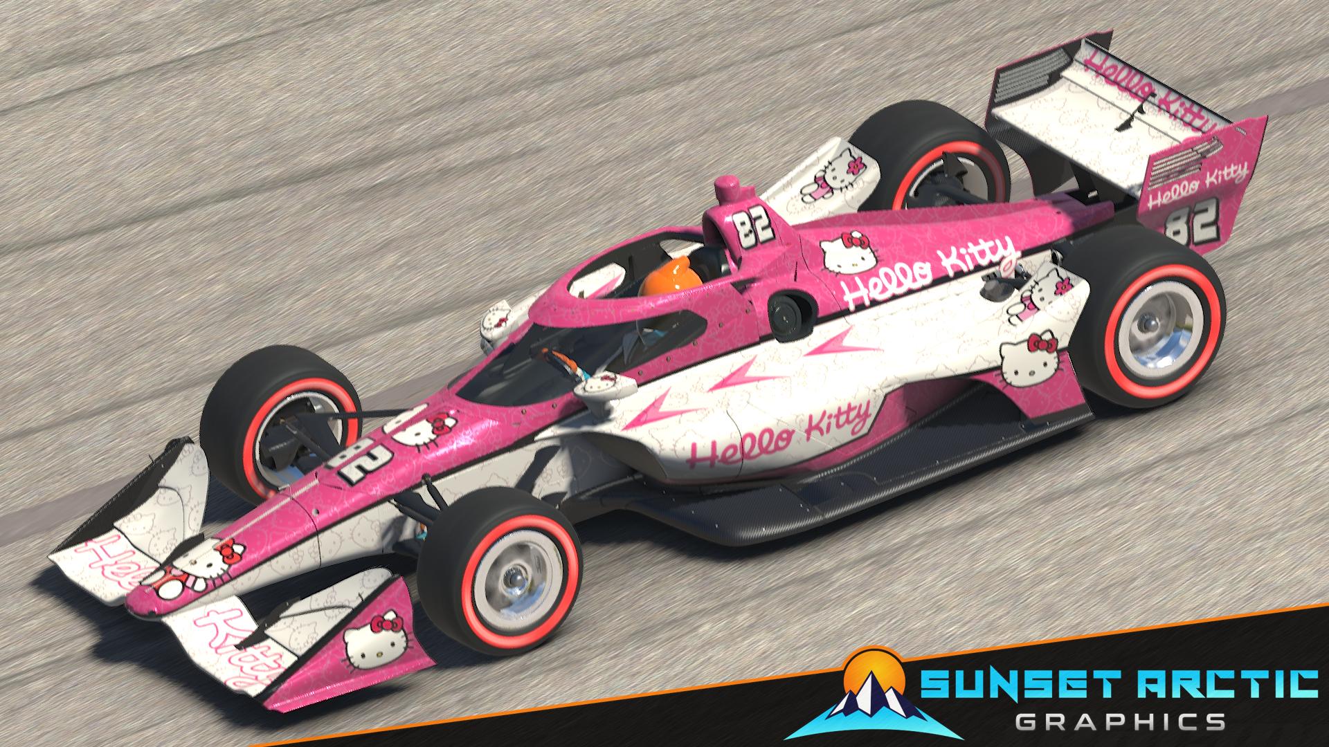 Hello Kitty Concept IndyCar by Dakota D. - Trading Paints