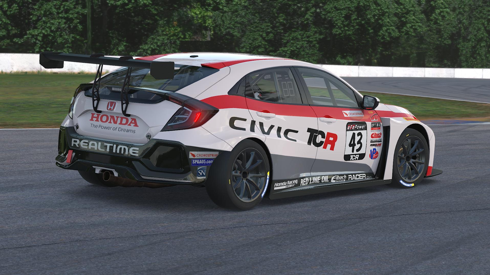 Ryan Eversley 2018 Realtime Racing Civic (Custom Numbers) by Justin ...