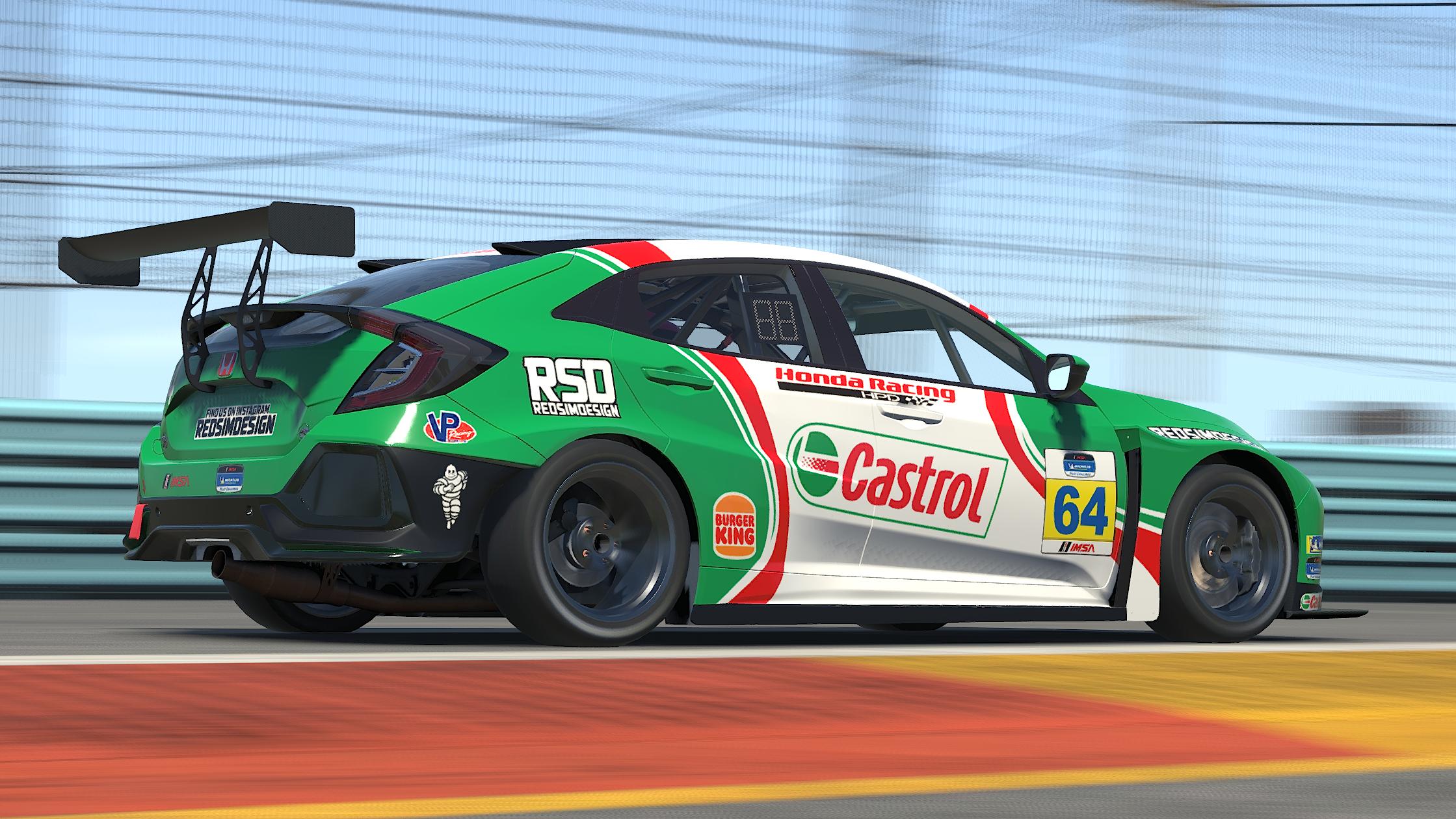 Castrol Civic Type R TCR by Blaine Sparling - Trading Paints