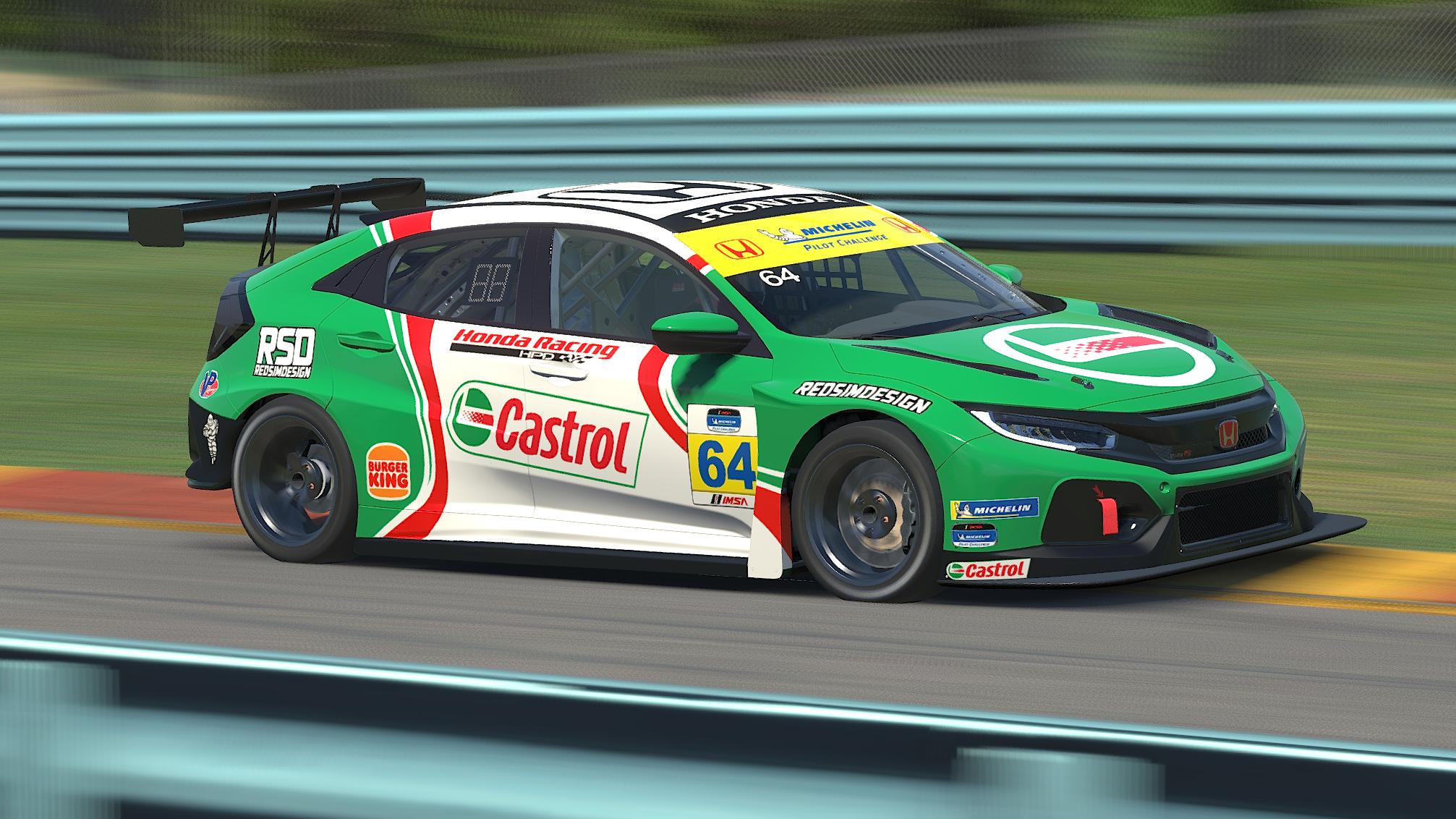 Castrol Civic Type R TCR by Blaine Sparling - Trading Paints