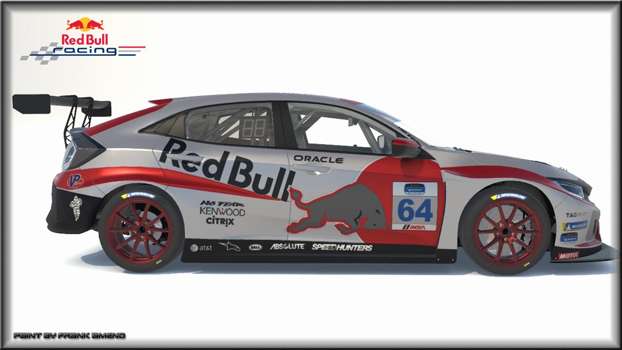 Red Bull Silver Special Honda Civic Type R by Frank Amend - Trading Paints