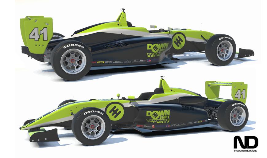 Downshift Esports USF 2000 LIME Livery by Chris N. - Trading Paints