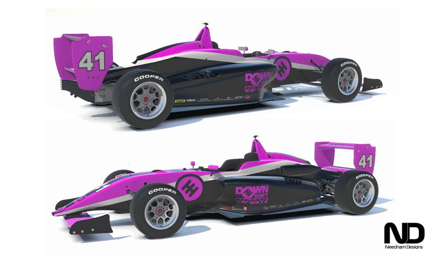 Downshift Esports USF 2000 PINK Livery by Chris N. - Trading Paints