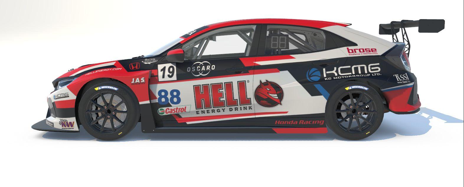 KCMG Hell Energy WTCR Honda Civic Type R by Stephane Parent - Trading ...