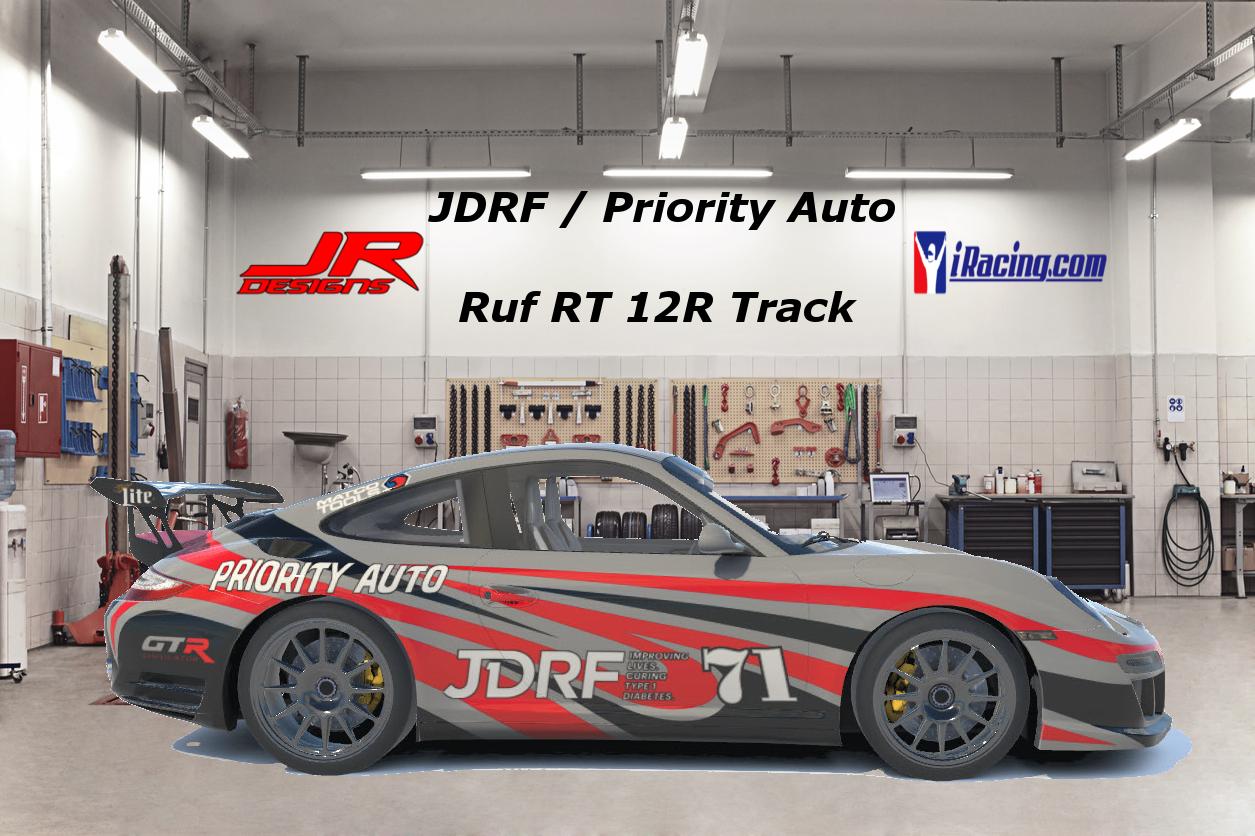 JDRF / Priority Auto Ruf RT 12R Track by Rick Hammond Jr - Trading Paints