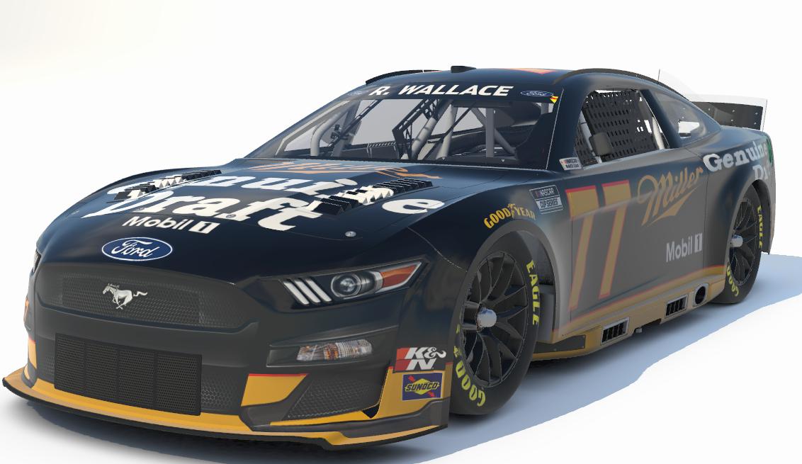 Rusty Wallace Miller Genuine Draft Next Gen Ford Mustang Throwback by ...