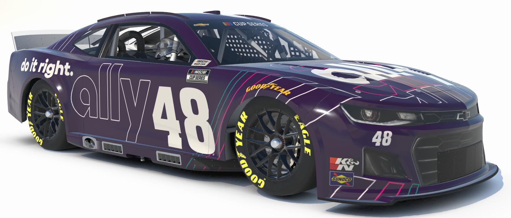 Violet Neon - Sim-Stamp - Alex Bowman Ally Bank by Teejay Handley ...