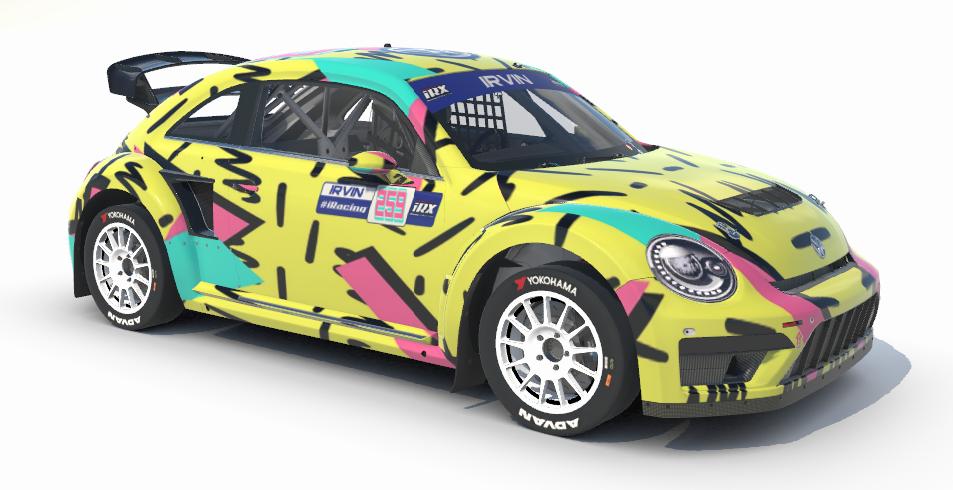 90s pattern VW Beetle GRC by Aidan Irvin - Trading Paints