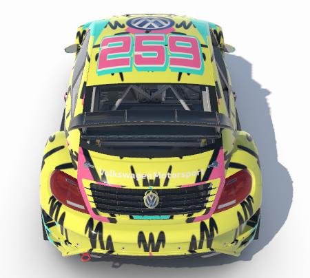90s pattern VW Beetle GRC by Aidan Irvin - Trading Paints