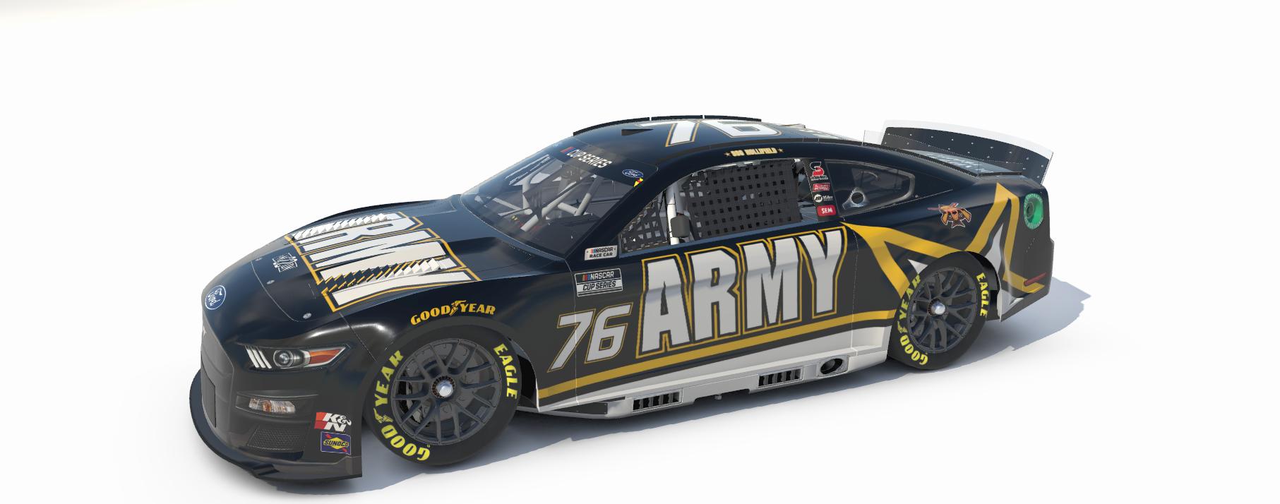 #76 U.S. Army Ford Mustang by Adam D Lange - Trading Paints