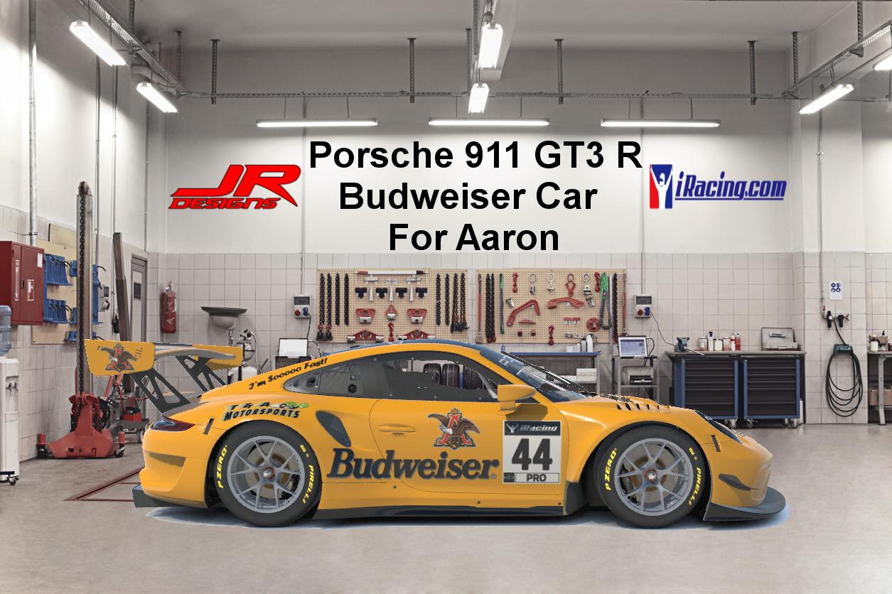 Bud Porsche 911 GT3 R by Rick Hammond Jr - Trading Paints