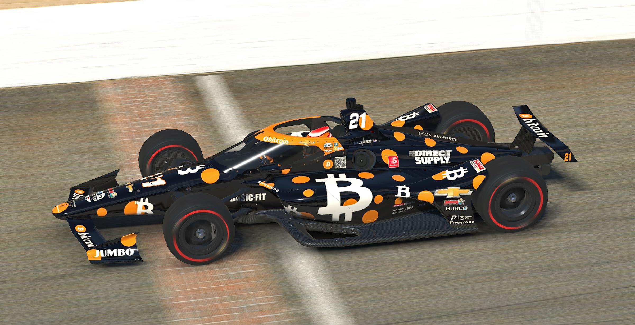Rinus Veekay Bitcoin 2021 Indianapolis 500 by Brendan Langlois ...