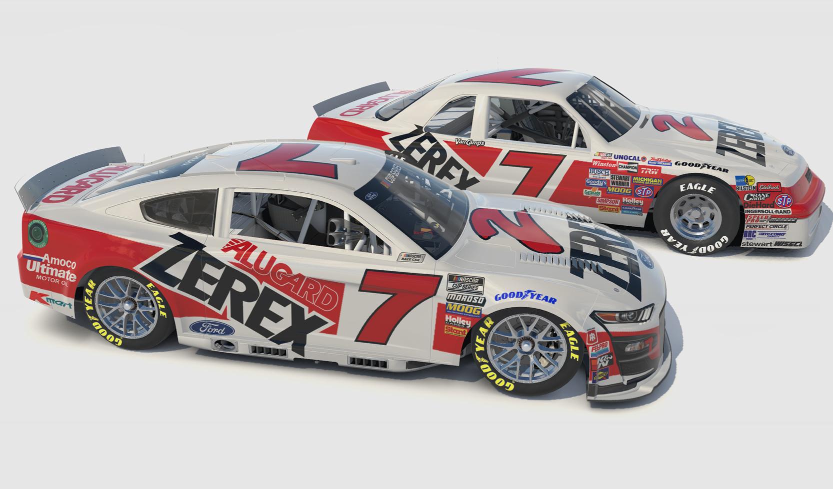 Nascar Mustang Next Gen Zerex by Clyde Coman - Trading Paints