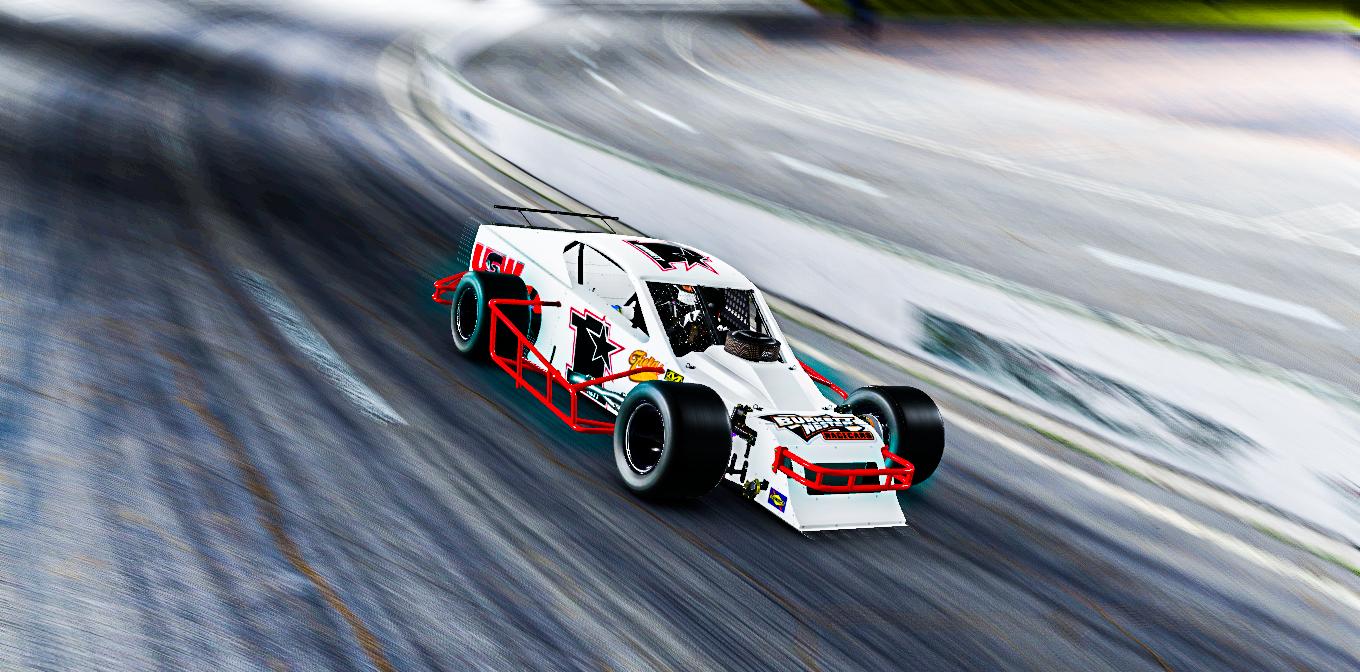 Ryan Amonett #1 White Modified by Ryan Lentz J. - Trading Paints