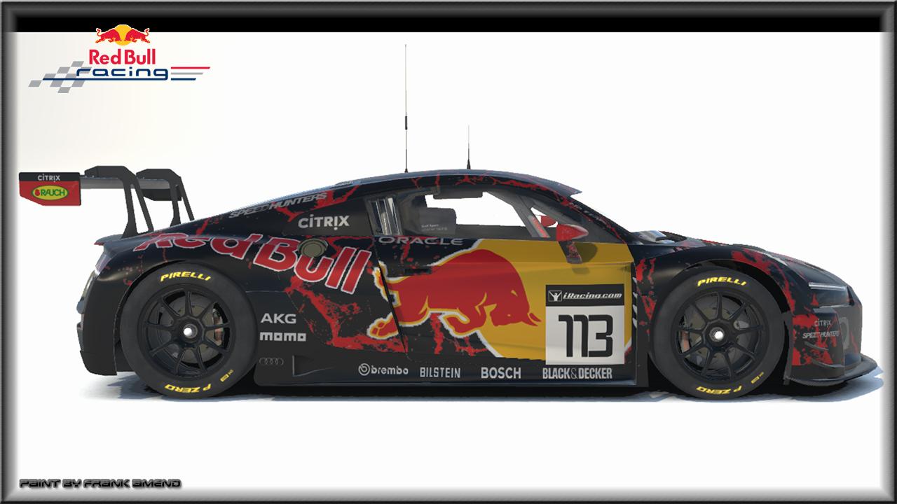Red Bull Black Redscratch Audi R8 LMS GT3 by Frank Amend - Trading Paints