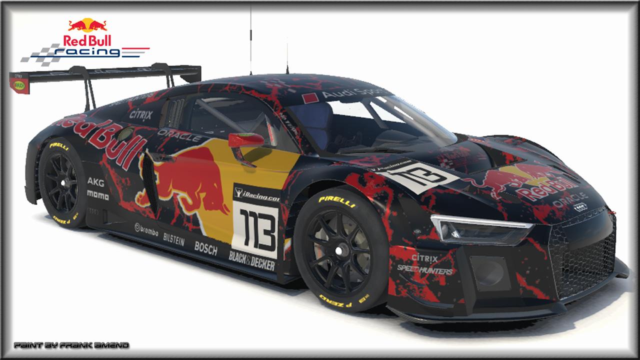 Red Bull Black Redscratch Audi R8 LMS GT3 by Frank Amend - Trading Paints