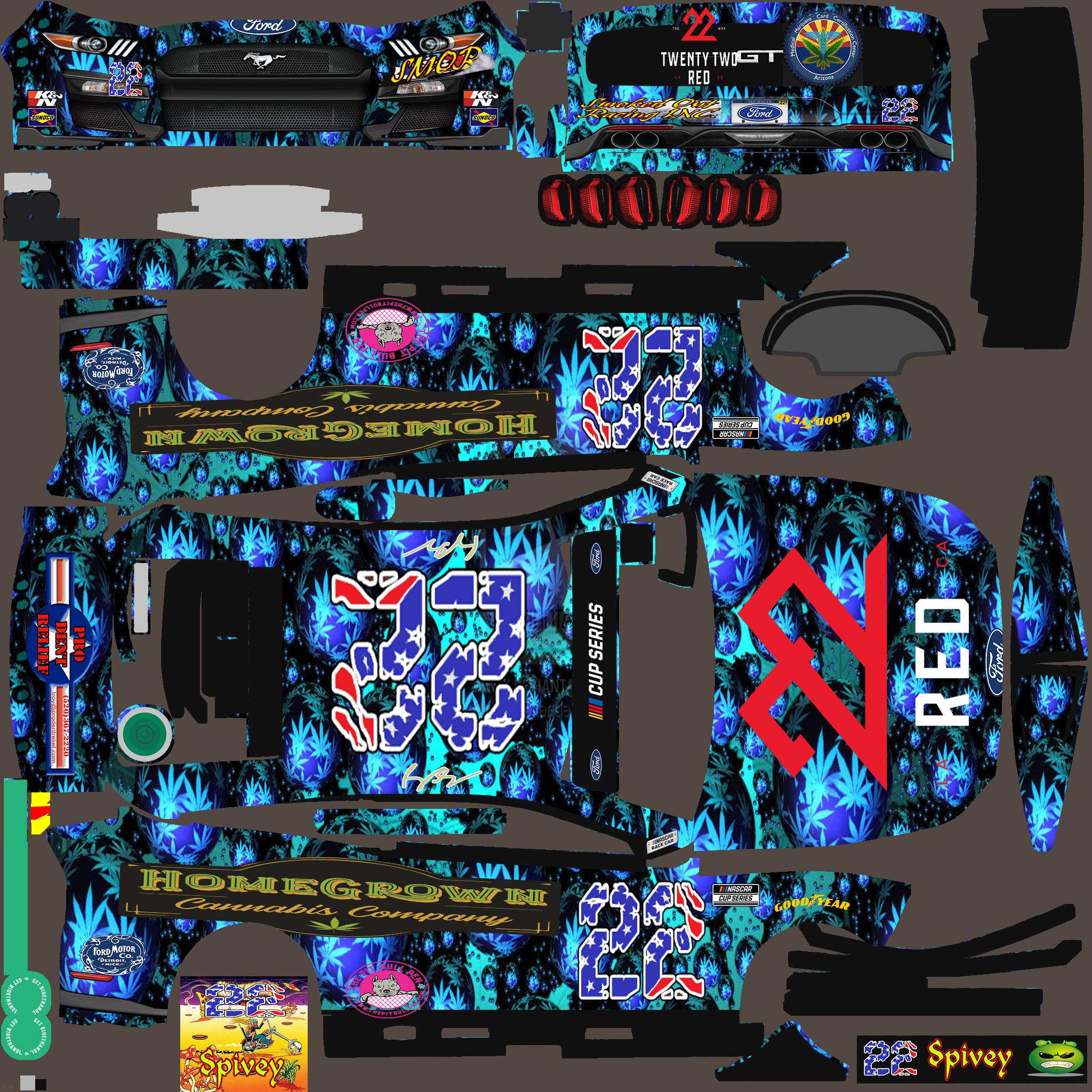 fordmustang2022#22 RS Miss22weed by William Fink - Trading Paints