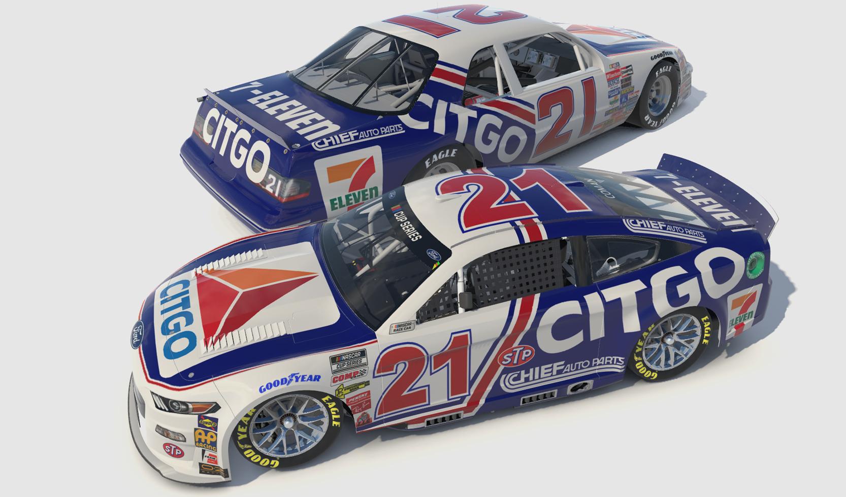 Nascar Mustang Next Gen Citgo 21 by Clyde Coman - Trading Paints