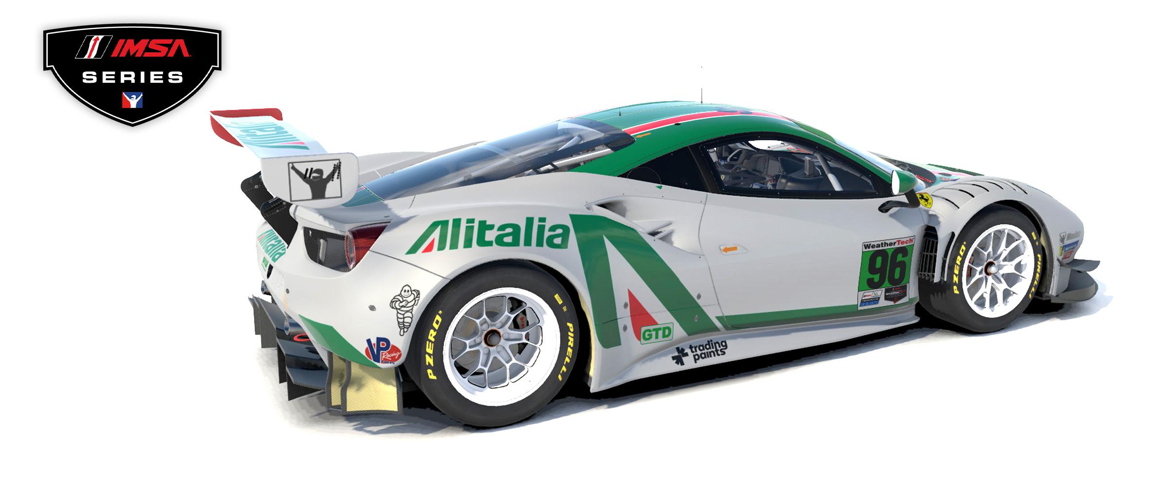 Alitalia Ferrari 488 GT3 Evo | IMSA by Alex Schmurtz - Trading Paints