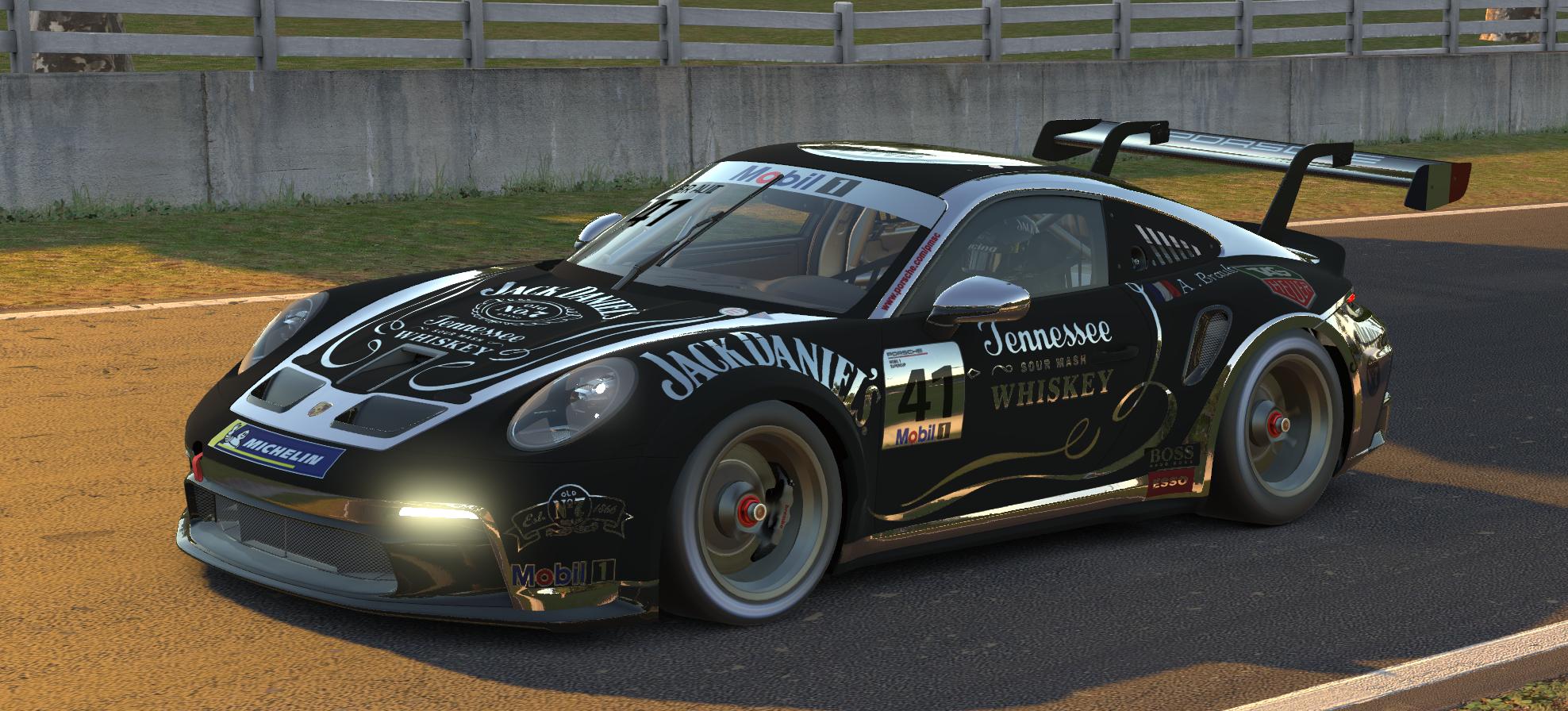 Porsche 911 GT3 CUP Jack Daniels by Amaury Brault - Trading Paints