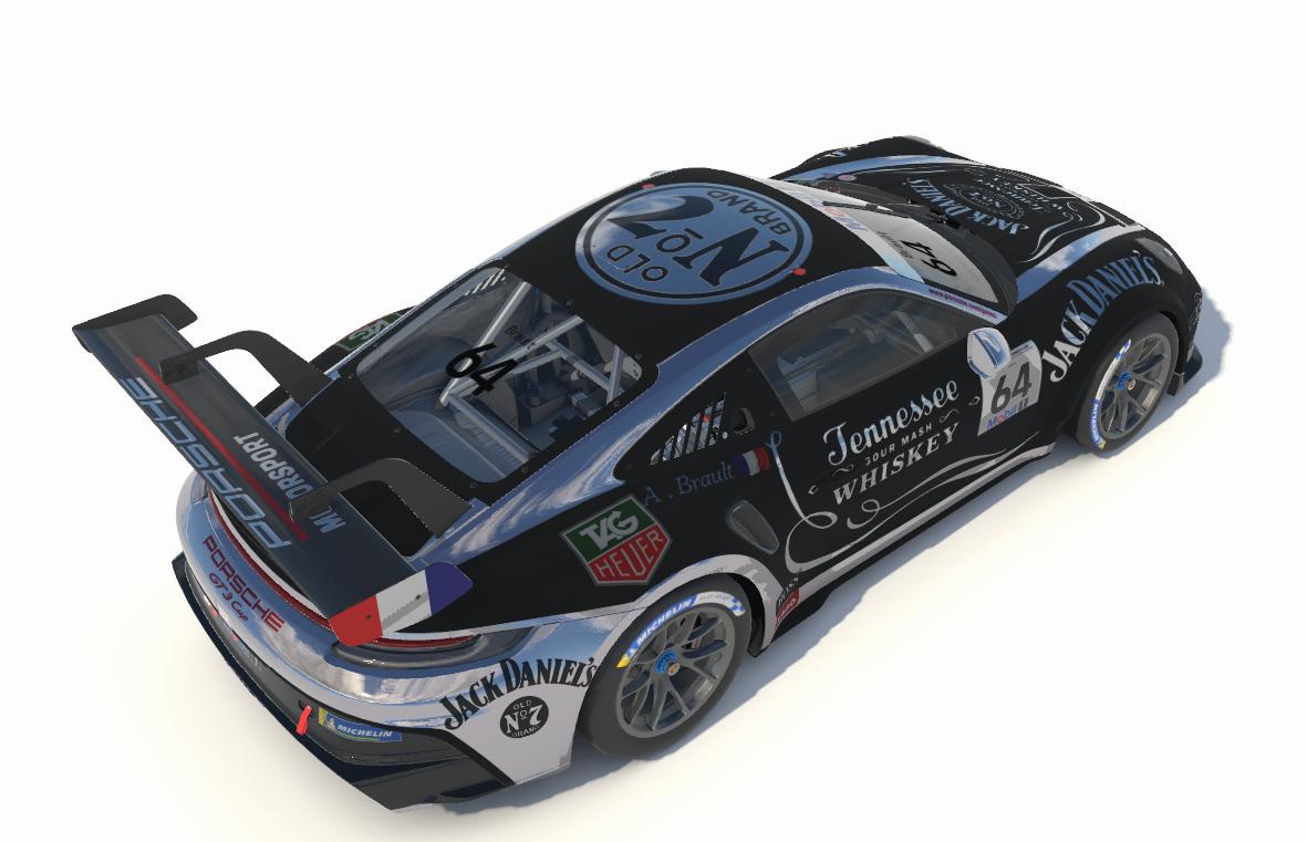Porsche 911 GT3 CUP Jack Daniels by Amaury Brault - Trading Paints