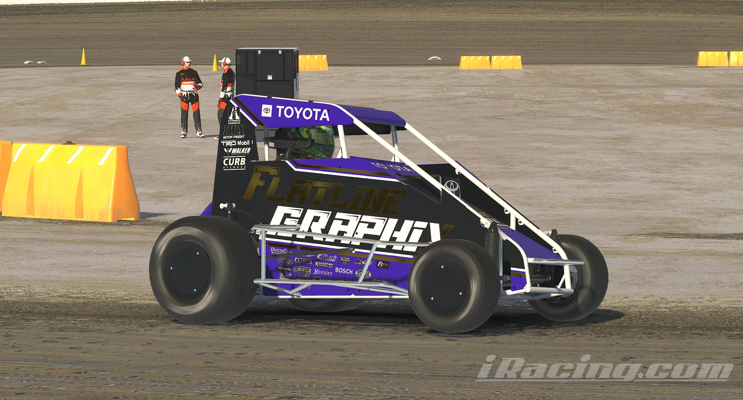 Flatline Graphix USAC Midget No# by Jake Boyer - Trading Paints