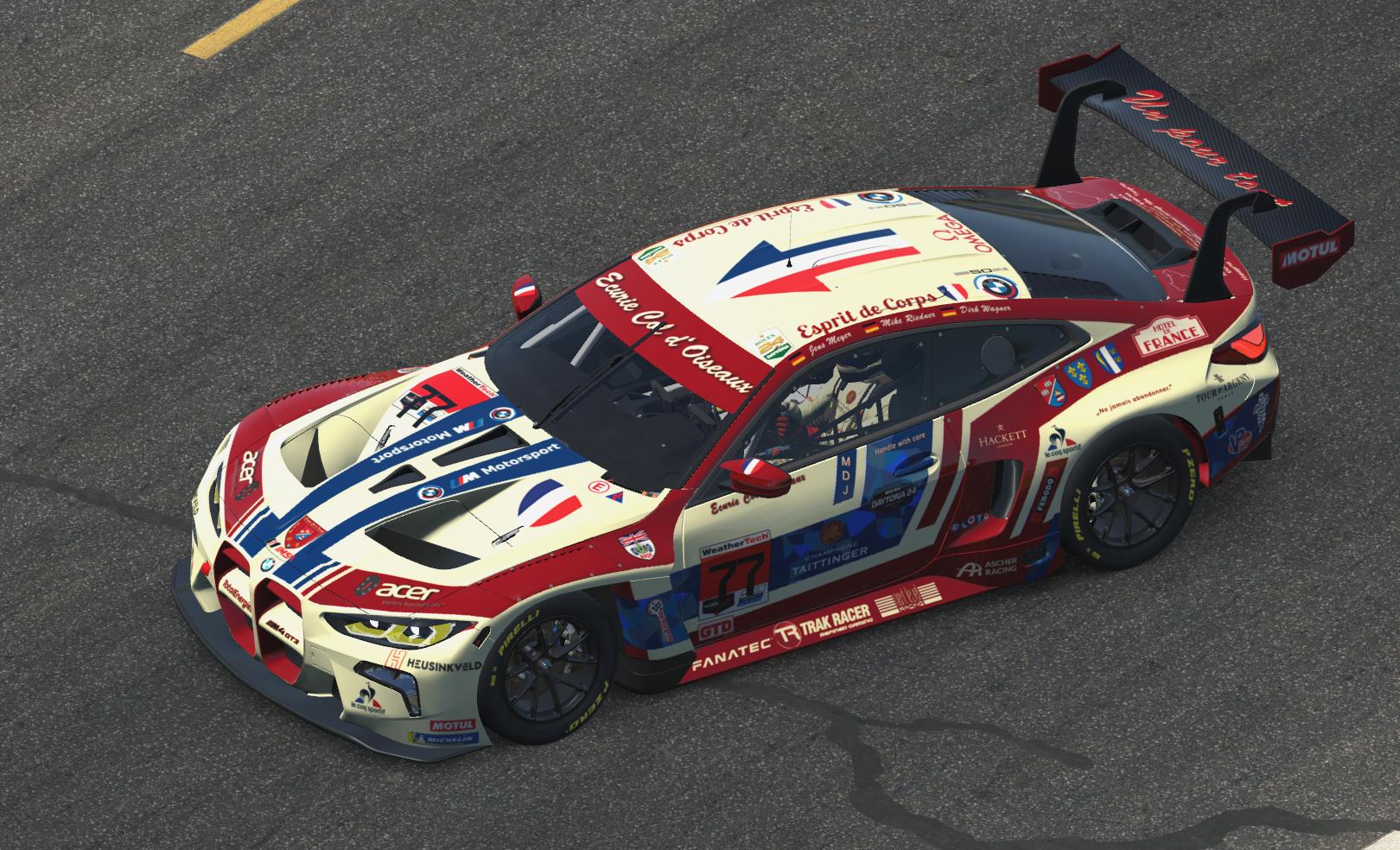 BMW M4 GT3 Daytona 24 2022 with red IMSA numbers by Mike Riedner ...