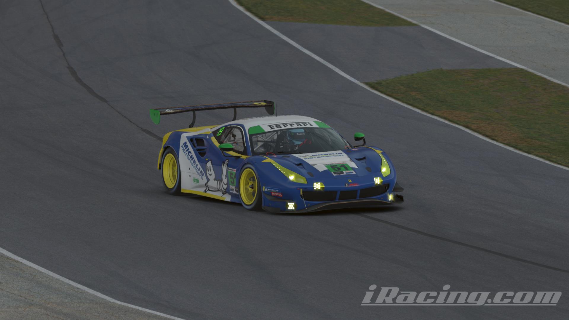 Michelin Ferrari 488 GT3 Evo - IMSA Decals by Sean Dube - Trading Paints