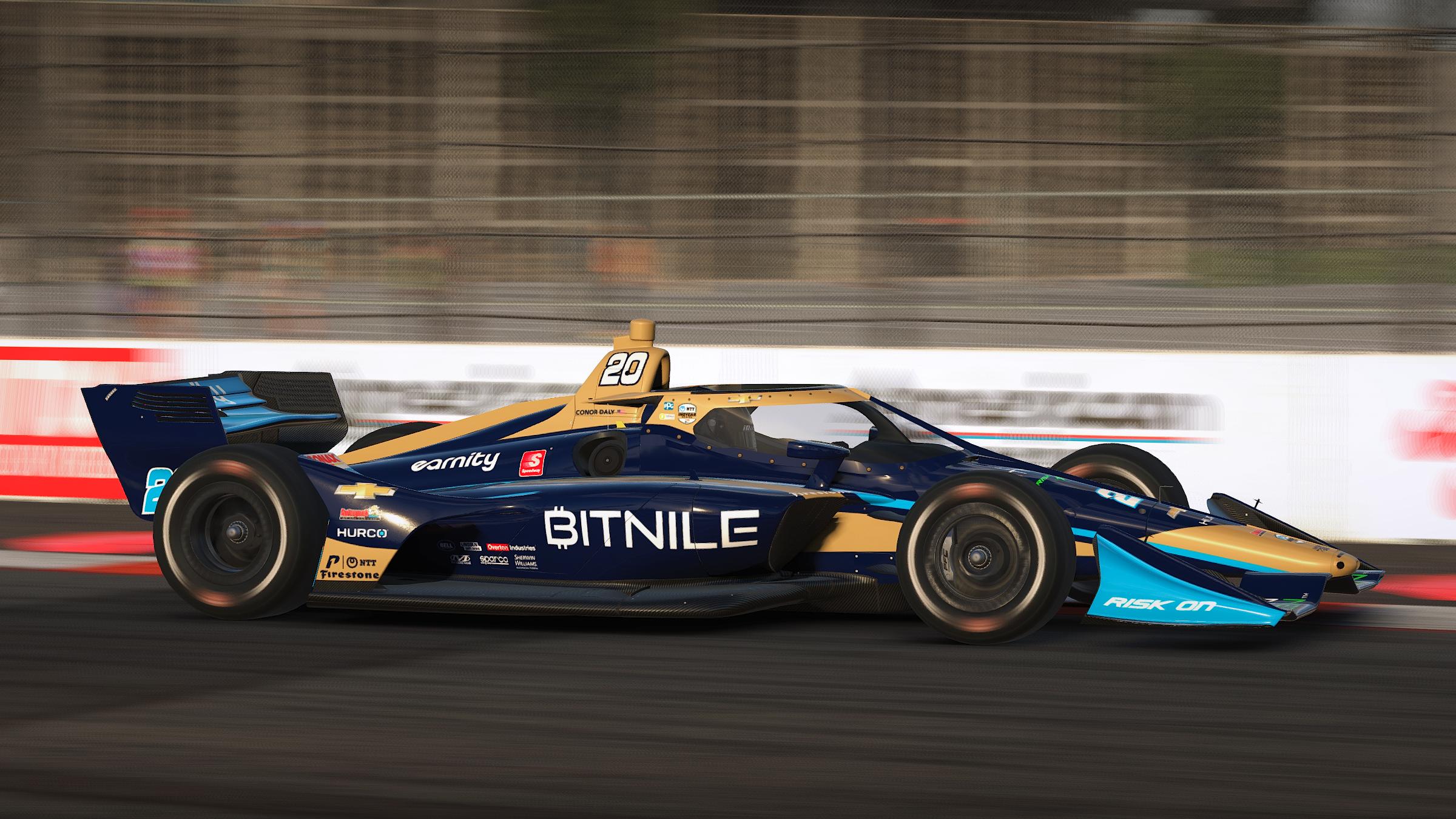 2022 Conor Daly #20 Bitnile IndyCar with Custom Number by Jeff McKeand ...