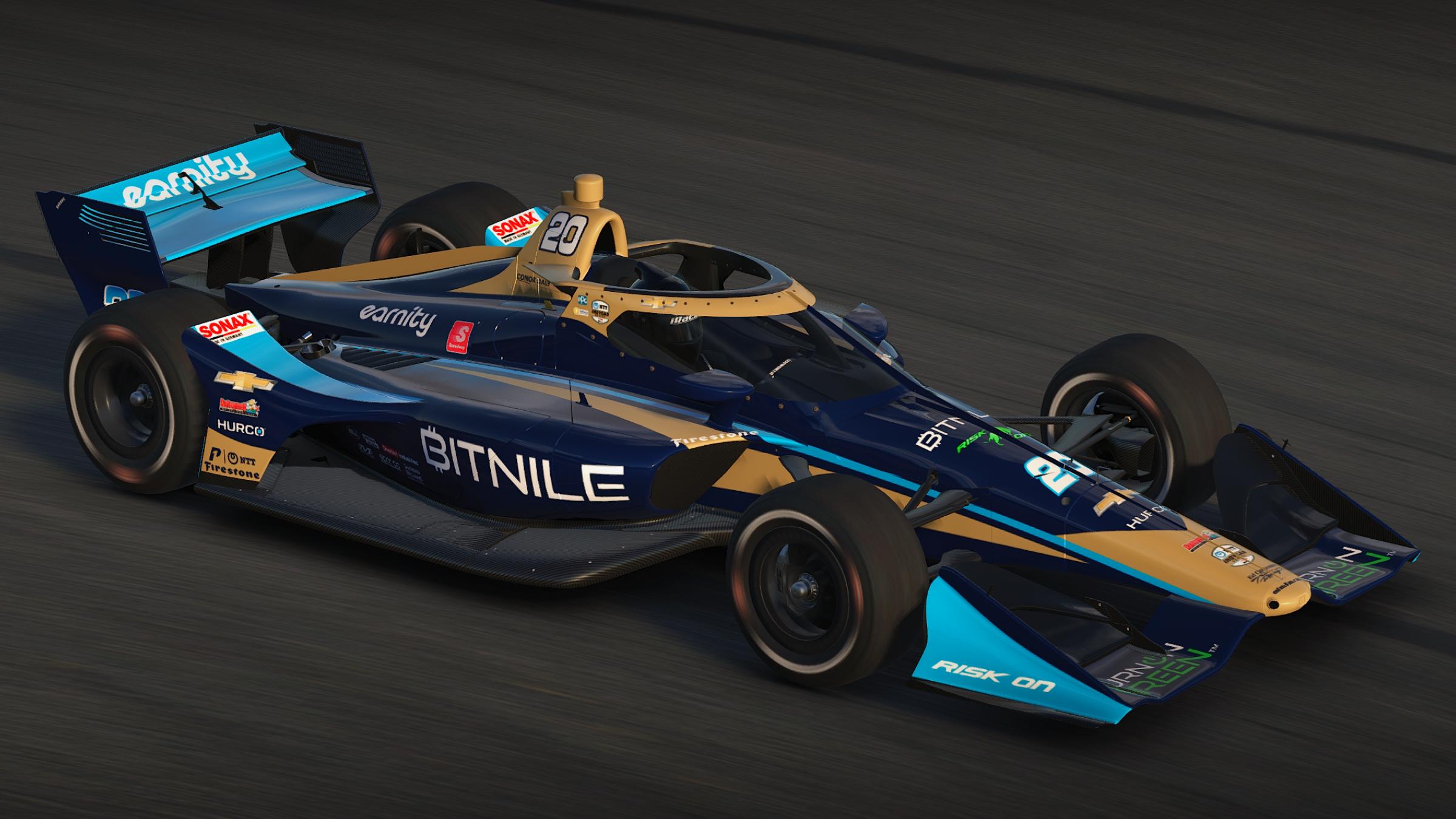 2022 Conor Daly #20 Bitnile IndyCar with Custom Number by Jeff McKeand ...