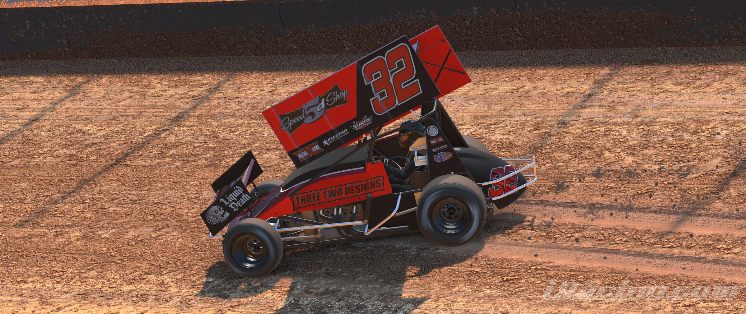 three two designs red chrome by Danny ODell - Trading Paints