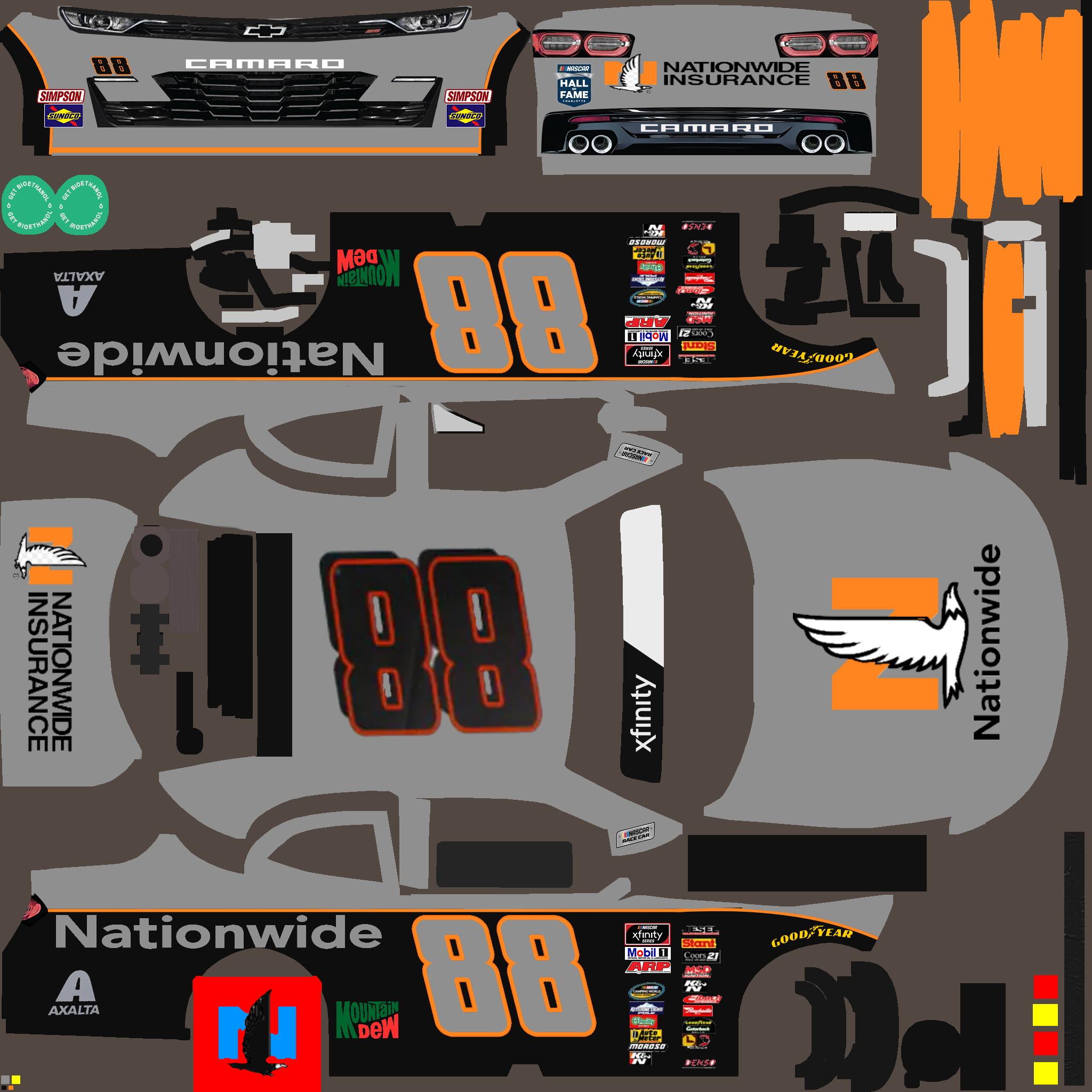 Dale Jr grey ghost Chevrolet Camaro Class B 2019 by Shane M Fleming ...