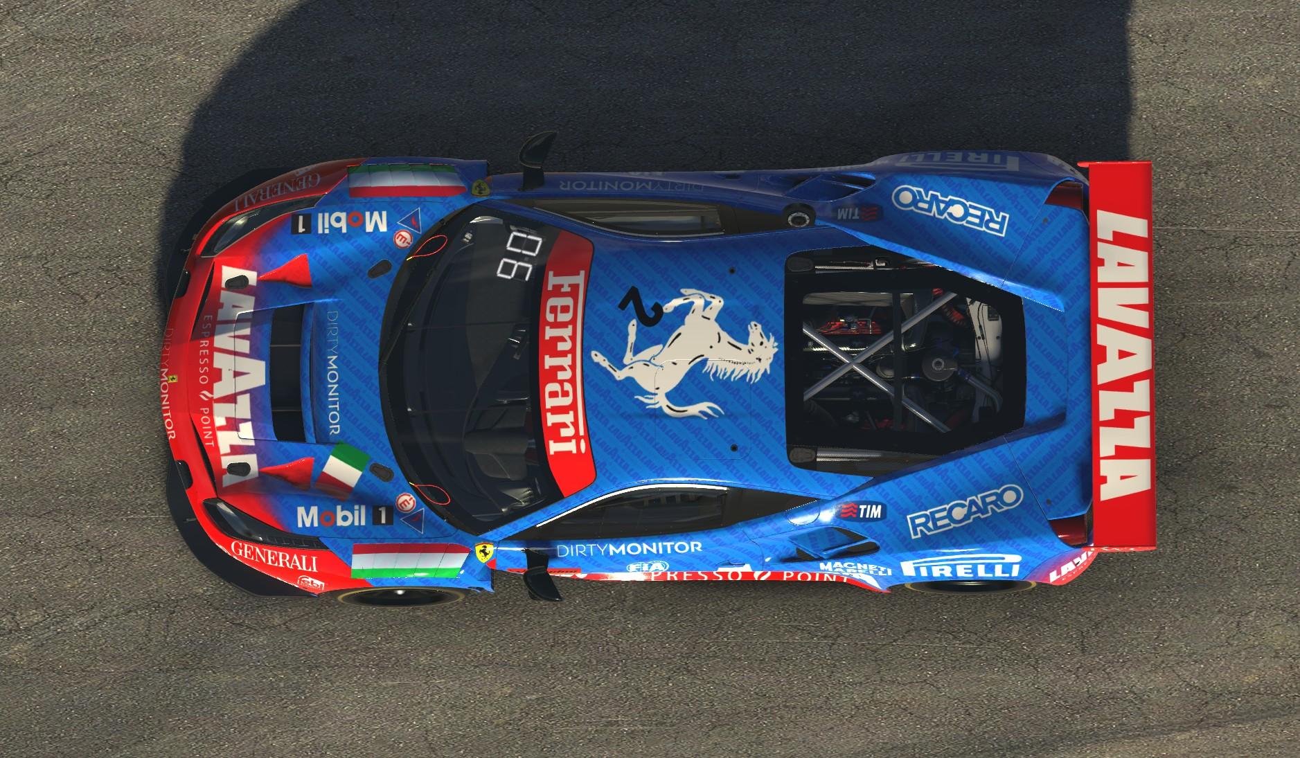 Ferrari 488 Lavazza Team Racing by Orphee Cataldo - Trading Paints
