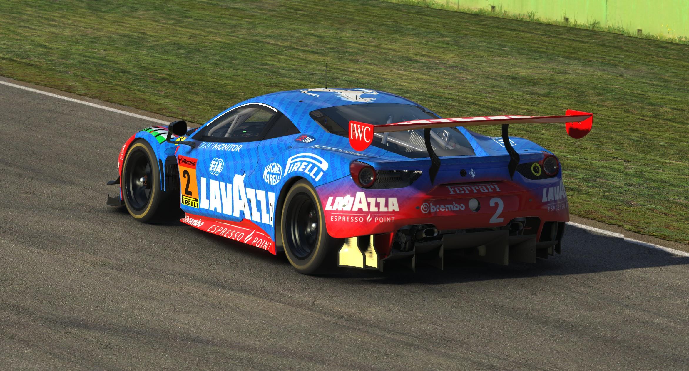 Ferrari 488 Lavazza Team Racing by Orphee Cataldo - Trading Paints