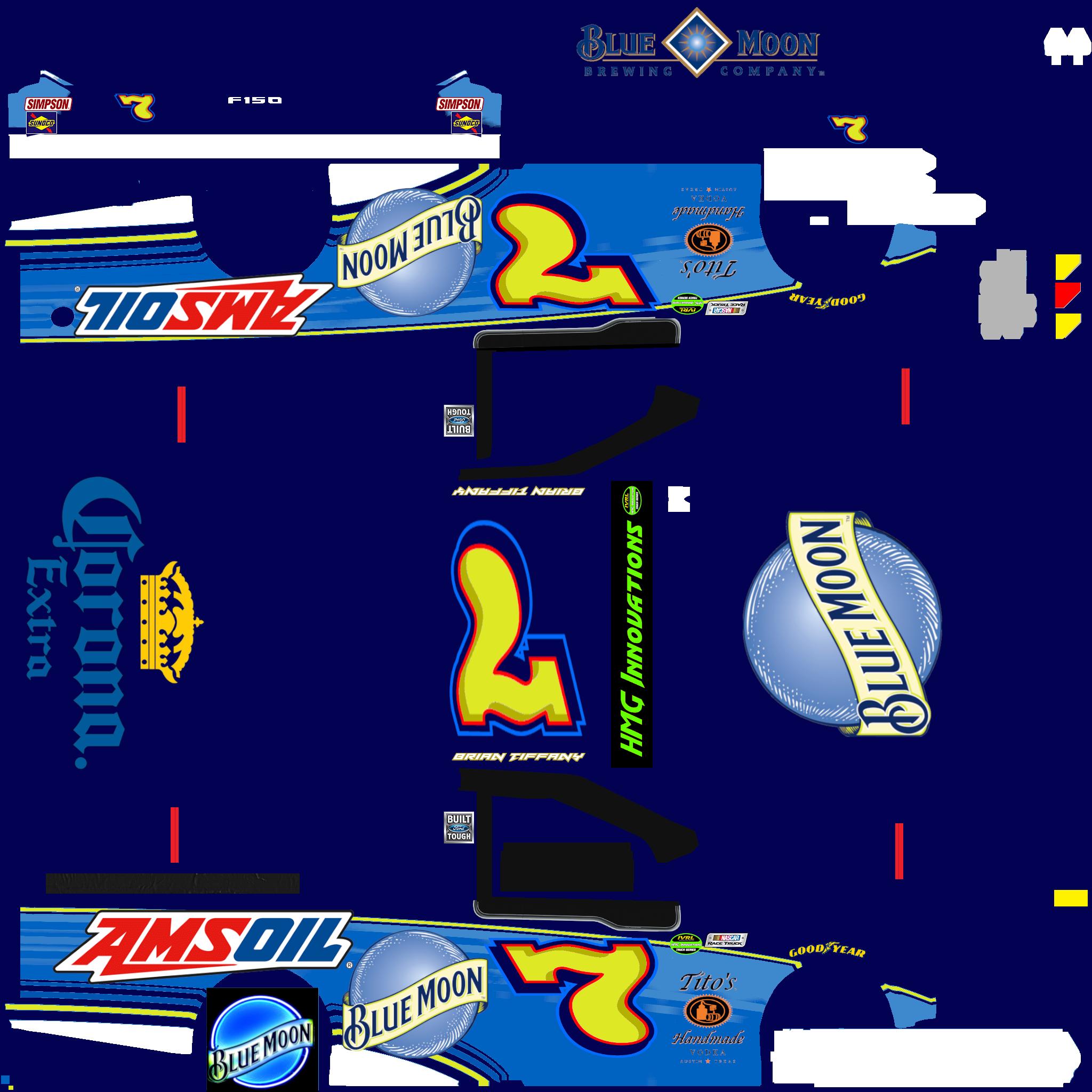 #7 Brian Tiffany 2022 IVRL Blue Moon Ford F150 by Randy Hinshaw ...